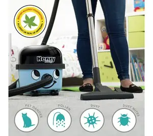 NUMATIC Henry Allergy Canister Vacuum With Hepa Filtration