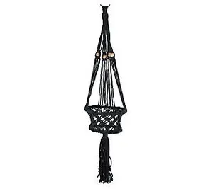 NORTHLIGHT 43' Lattice Macrame Hanging Planter Lder - One-color