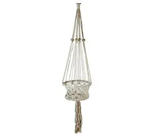 NORTHLIGHT 43' Lattice Macrame Hanging Planter Lder