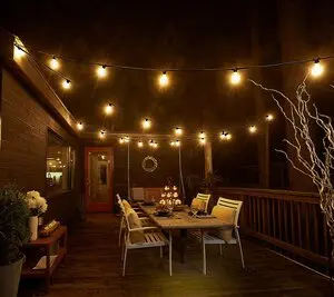 BULBRITE 14-ft Outdoor String Light Kit With Li Ght Bulbs 2pk