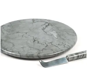 RSVP Grey Marble Cheese Board Set