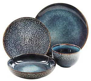 Gibson Elite Matisse 16-piece Stoneware Dinnerw Are Set - One-color