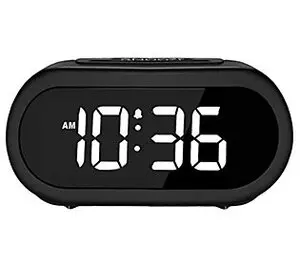 RIPTUNES 1.4' Digital Alarm Clock W/ 5 Alarm So Nds - One-color