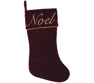 VICKERMAN 19' X 8' Noel Collection Stocking By - One-color