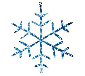 BRITE STAR 18' 90 Lt Led Tube Light Snowflake, Blue - One-color