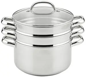 Prestige 6 Qt. Stainless Steel Steamer Set And Teamer Basket - Silver