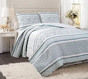 LUSH DECOR Nisha 3-piece Full/queen Quilt Set Lush Deco R - One-color