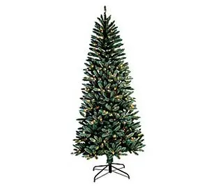 SANTA'S WORKSHOP 7.5' Slim Blue Spruce Prelit Tree Santa's Wo Rkshop - One-color