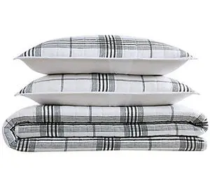 COTTAGE CLASSICS Cottage Plaid 3-piece King Qui Lt Set