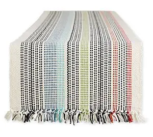 DESIGN IMPORTS 13' X 72' Mediterranean Fringe T Ble Runner - One-color