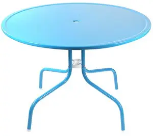 NORTHLIGHT 39.25' Retro Metal Tulip Dining Tabl E - One-color