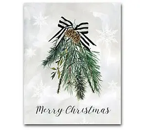 COURTSIDE MARKET Sprig Of Christmas Time 20x24 Anvas - One-color