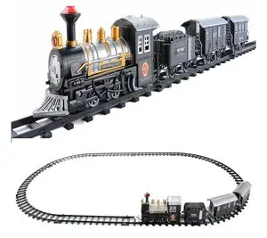 NORTHLIGHT 14-piece Black Lighted & Animated Classic Train Set
