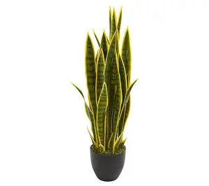 NEARLY NATURAL 33' Sansevieria Artificial Plant Nearly Natu Ral - One-color