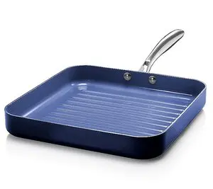 GRANITESTONE Blue 10.5 Grill Pan With Ridges