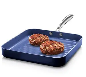 GRANITESTONE Blue 10.5 Grill Pan With Ridges
