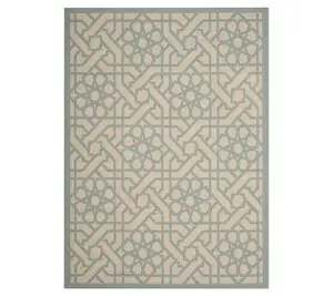 MARTHA STEWART Outdoor Triumph Teal 5'3' X 7'7' Rug - One-color