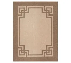 MARTHA STEWART Outdoor Deco Dark Beige 4' X 5' Rug - One-color