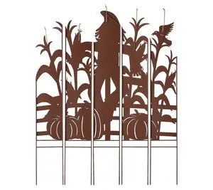 GLITZHOME Scarecrow In The Corn Filed Combo Yar D Stake