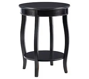POWELL Darnell Round Accent Table With Lower Sh Lf - One-color