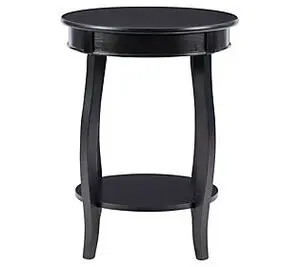 POWELL Darnell Round Accent Table With Lower Sh Lf