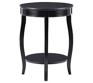 POWELL Darnell Round Accent Table With Lower Sh Lf