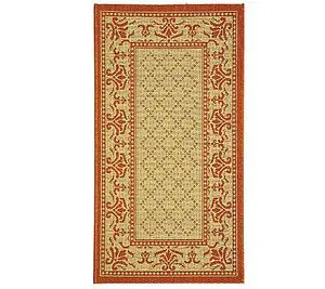 SAFAVIEH Courtyard Trellis Vine 2'7' X 5' Rug - One-color