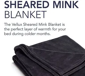 VELLUX Sheared Mink Blanket F/q
