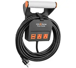 SPORTSMAN Link2home Portable Power Handle 20ft. Extension Cord - One-color