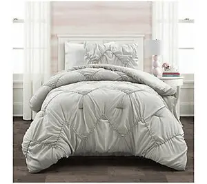 LUSH DECOR Ruched Chevron Comforter 2pc Set Twi N/twin-xl - One-color