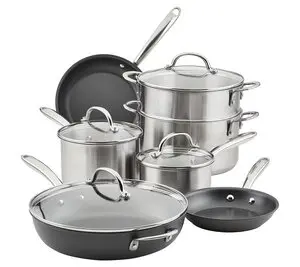 RACHAEL RAY 11pc. Mixed Material Cookware Set - One-color