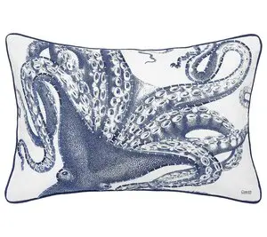 C&F HOME 14' X 22' Blue Octopus Oblong Printed Throw Pillow - One-color