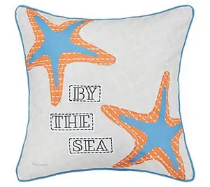 C&F HOME 18' X 18' Starfish The Sea Printed Throw Pillow - One-color