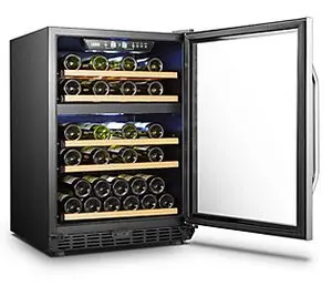 LANBO 44-bottle 24' Dual Zone Wine Cooler