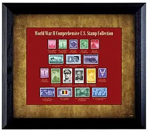 AMERICAN COIN TREASURES World War Ii Stamp Fram Ed Collection - One-color