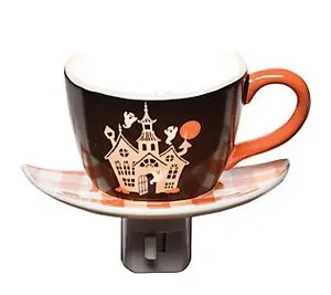 C&F HOME Haunted House Teacup Nightlight - One-color