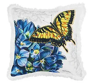 C&F HOME 18' X 18' Botanical Printed Throw Pill Ow - One-color