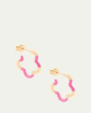 Bea Bongiasca Bubble Gum Pink Enamel Mini Earrings