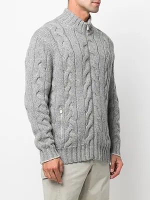 Brunello Cucinelli Cable-knit Zip-up Cardigan