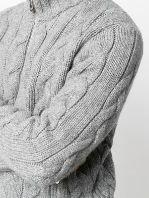 Brunello Cucinelli Cable-knit Zip-up Cardigan