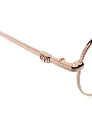 CHIARA FERRAGNI Logo-plaque Double-bridge Glasses