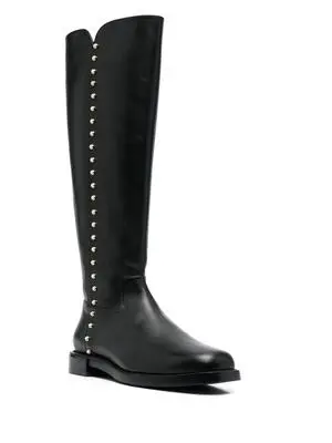 STUART WEITZMAN Pearl-embellished Knee-high Boots