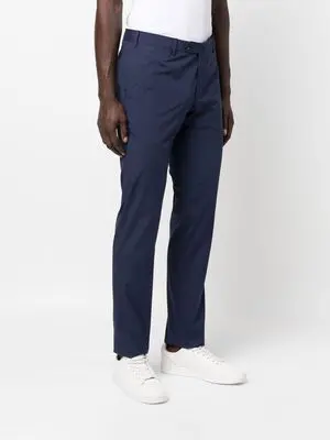 PT TORINO Straight-leg Tailored Trousers - Blue