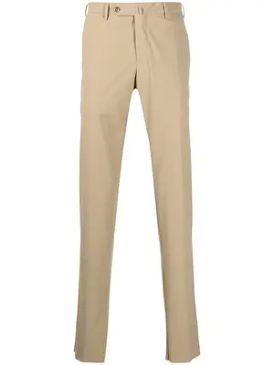PT TORINO Pressed-crease Tailored Trousers - Neutrals