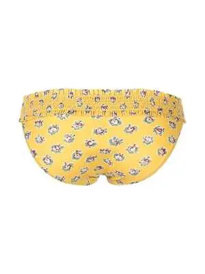 Tory Burch Floral-print Smocked Bikini Bottom
