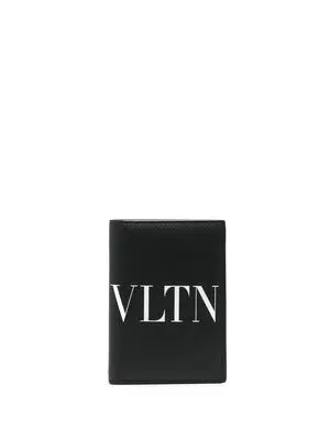 Valentino Garavani Logo-print Bi-fold Wallet - Black