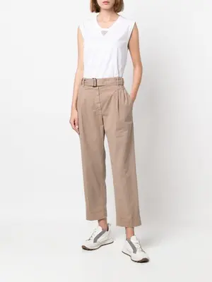 Brunello Cucinelli Belted Straight-leg Chinos