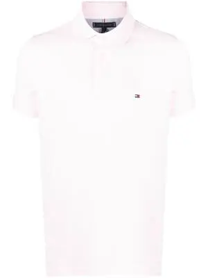 Tommy Hilfiger Embroidered-logo Polo Shirt - Pink