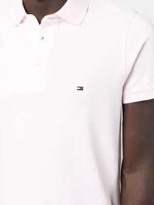 Tommy Hilfiger Embroidered-logo Polo Shirt - Pink
