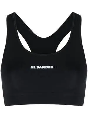 JIL SANDER Logo-print Sports Bra - Black